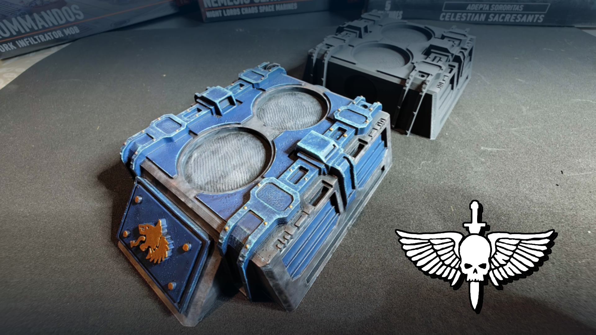 Space Marine – Podium | Mini Diorama – Chaos Hour